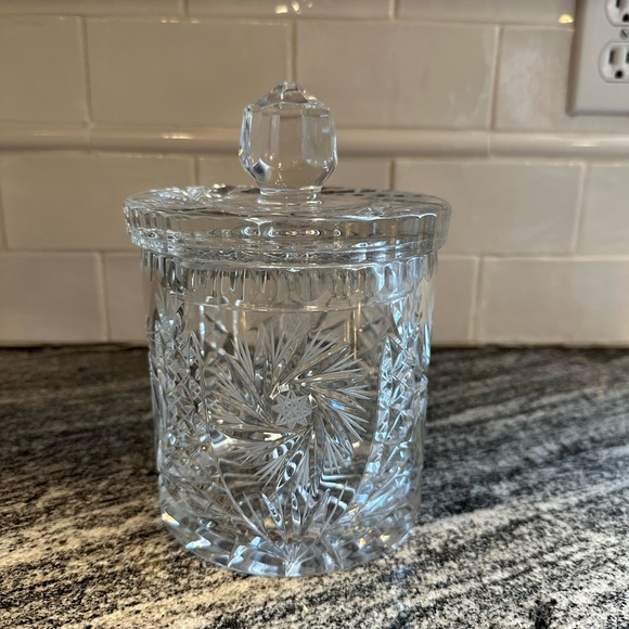 Other | Vintage 196s Polish Lead Crystal Pinwheel Biscuit Barrel | Poshmark